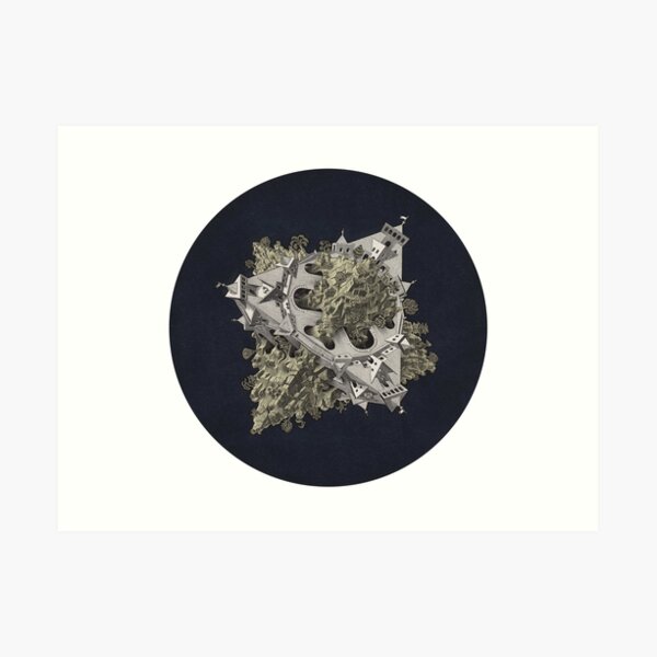 "Escher - Tetrahedral Planetoid 1954" Art Print for Sale by ...