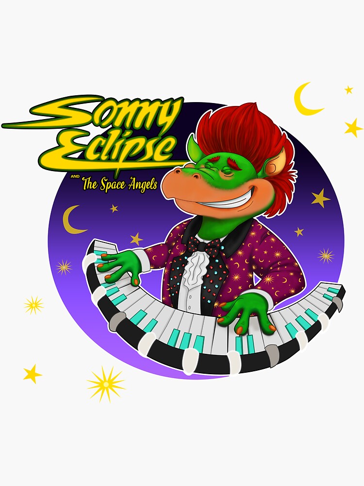 "Sonny Eclipse and the Astro Organ" Sticker for Sale by Attraction ...