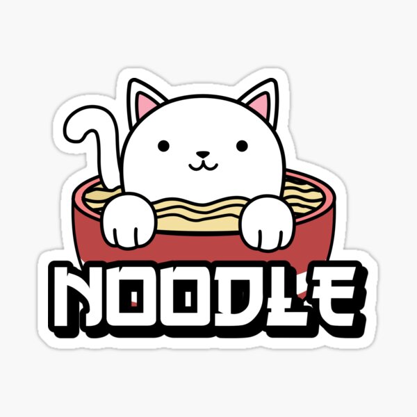 "Noodle" Sticker for Sale by Minkles13 | Redbubble