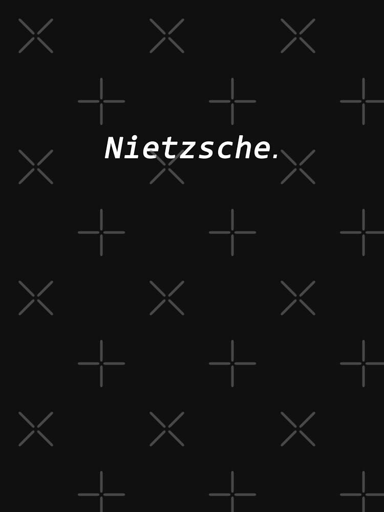 "Nietzsche Logo Design for Philosophers " T-shirt for Sale by Tommy ...