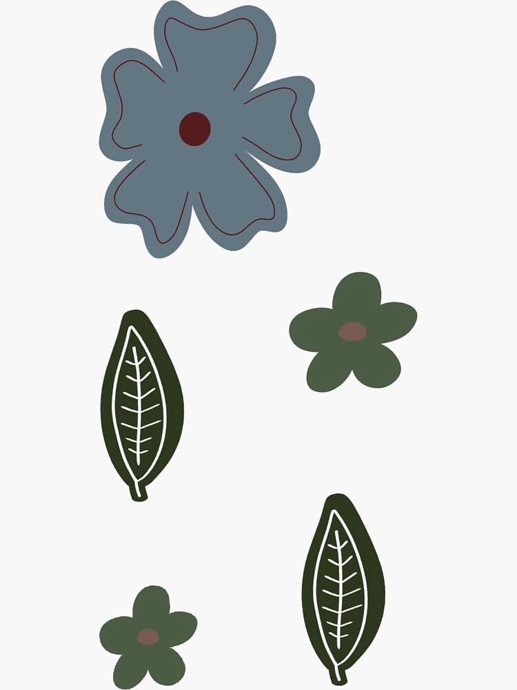 "simple flower sticker pack" Sticker for Sale by graceupongrace ...