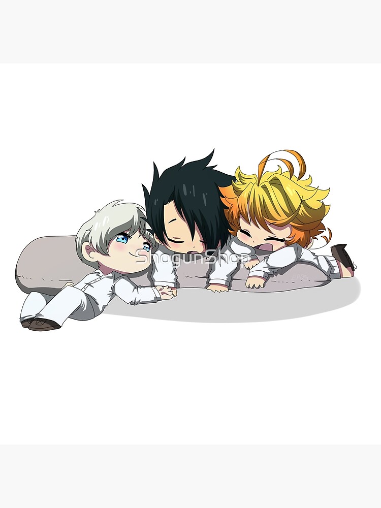 "The Promised Neverland Chibi" Art Print by ShogunShop | Redbubble