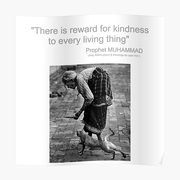 "Prophet MUHAMMAD (PBUH): "There is reward for kindness to every living ...