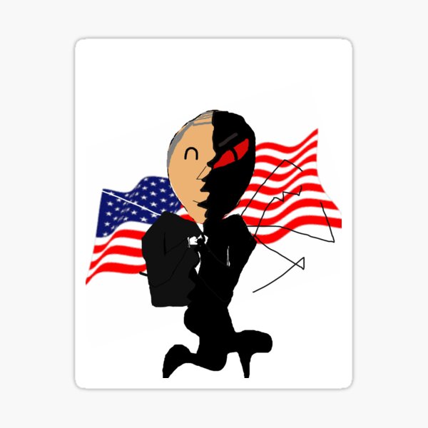 "Monster President" Sticker by bruhman2431 | Redbubble
