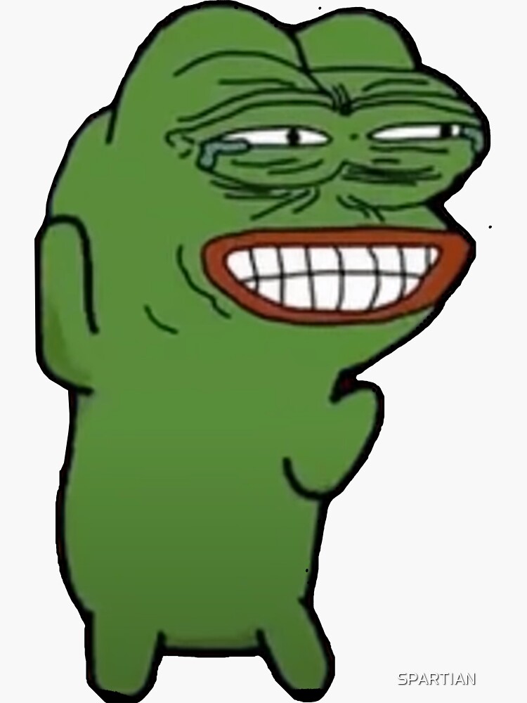 "PEPE CRINGE" Sticker for Sale by SPARTIAN | Redbubble