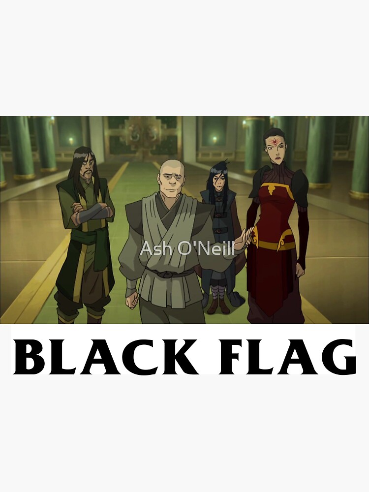 "black flag, red lotus?" Sticker by emjacex | Redbubble