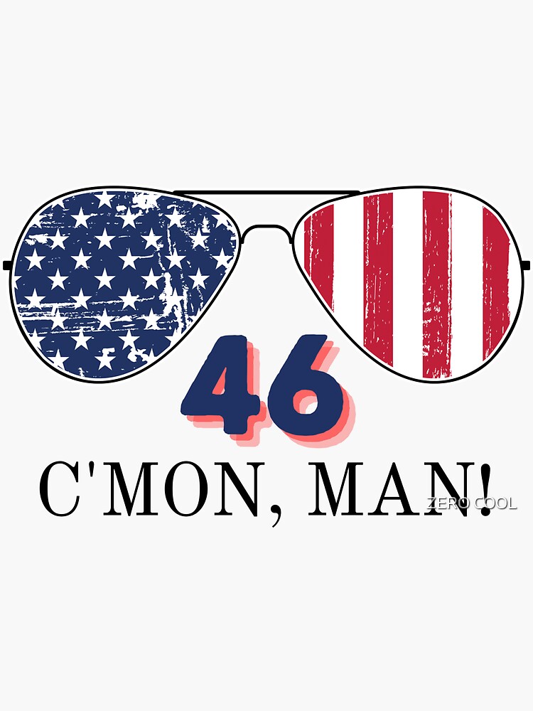 "Joe Biden 46 Cmon Man Aviator Sunglasses 46th President Political ...
