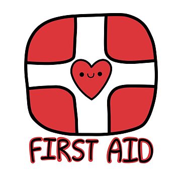 "Cute First Aid" Sticker for Sale by ArtKauHD | Redbubble