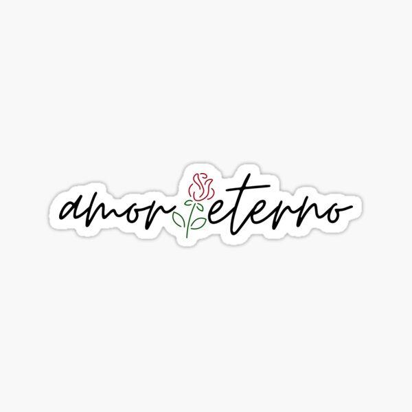 Pegatina «amor eterno (amor eterno)» de xtalita | Redbubble