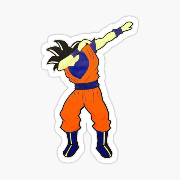 "Dabbing Goku" Sticker for Sale by J2Duncan | Redbubble