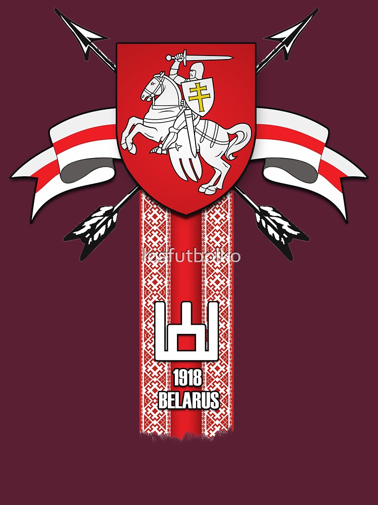 "Belarus Pahonia" T-shirt for Sale by losfutbolko | Redbubble | belarus ...