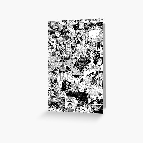 "JJK Manga Collage" Greeting Card by shlavent | Redbubble