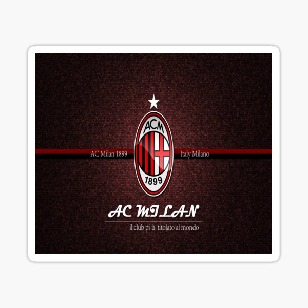 "CLASSIC AC MILAN" Sticker by Pharaon33 | Redbubble