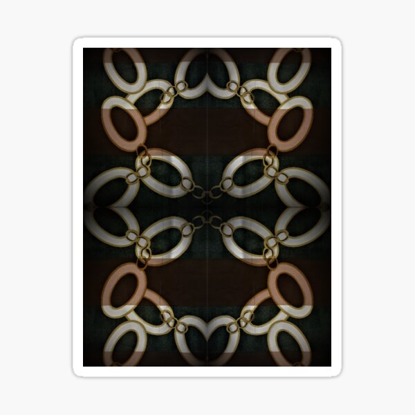 "Elegant Dramatic Gold Chain Design " Sticker for Sale by CortezMerch ...
