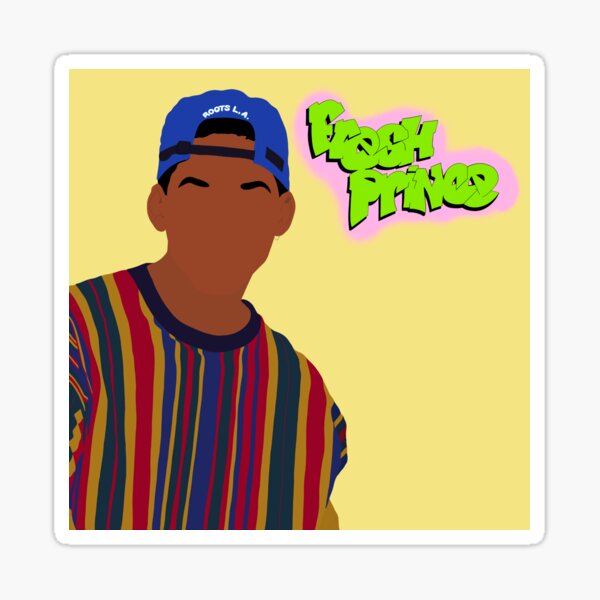 "Fresh Prince" Sticker for Sale by sophiajohannah | Redbubble