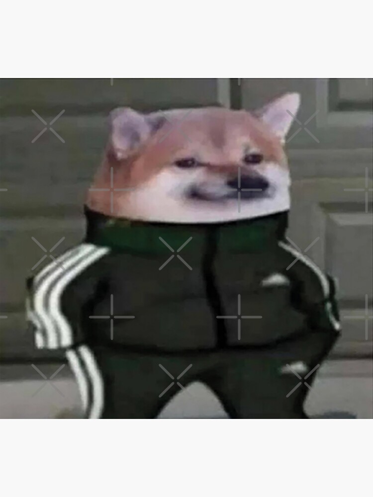 "Cheems Tracksuit" Sticker for Sale by Altohombre | Redbubble