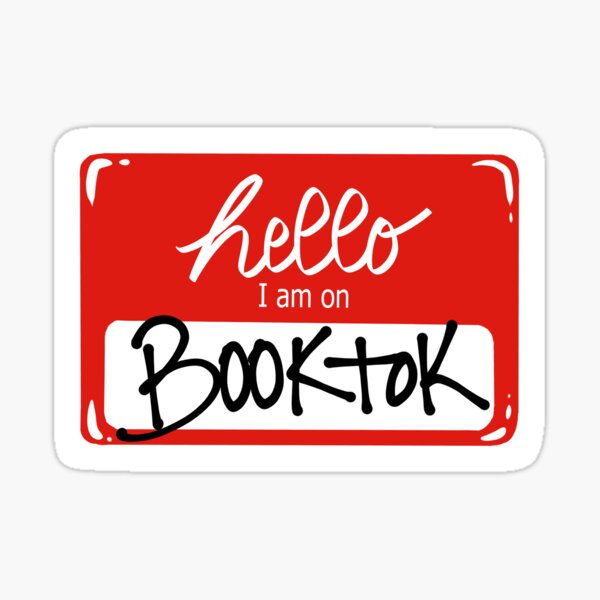 "Booktok Nameplate" Sticker for Sale by Lockyheart | Redbubble