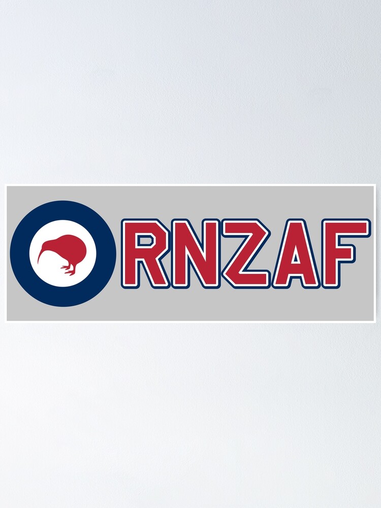 "RNZAF ROYAL NEW ZEALAND AIR FORCE ROUNDEL RONDEL KIWI" Poster by ...