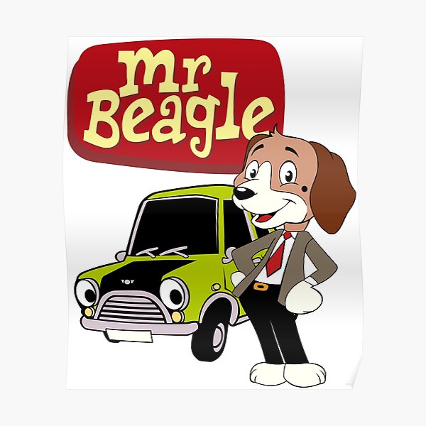 "Mr. Beagle" Poster for Sale by BTS-Design | Redbubble