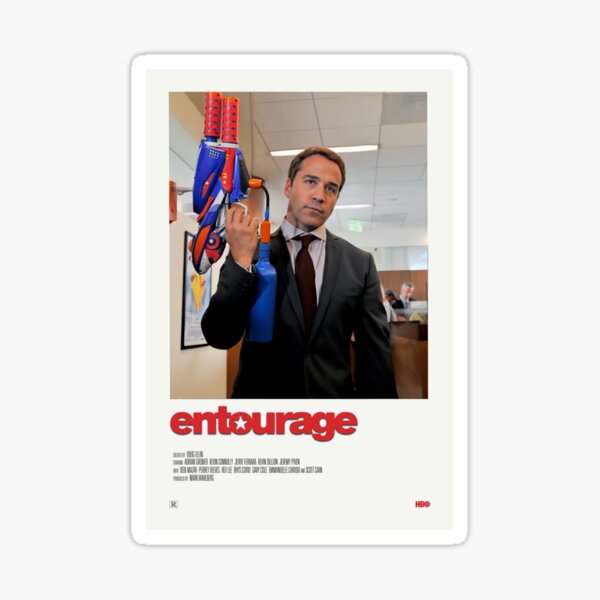 "Entourage Alternate Poster" Sticker by youngnathan | Redbubble