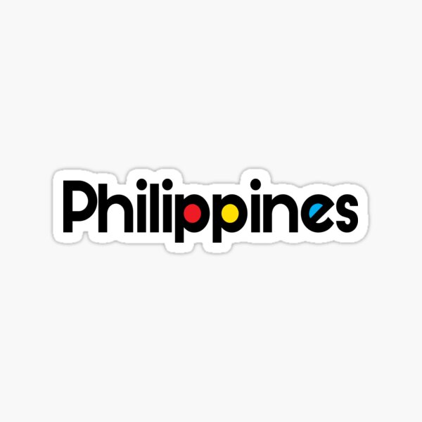 "PHILIPPINES LOGO COLORFUL" Sticker by aydapadi | Redbubble