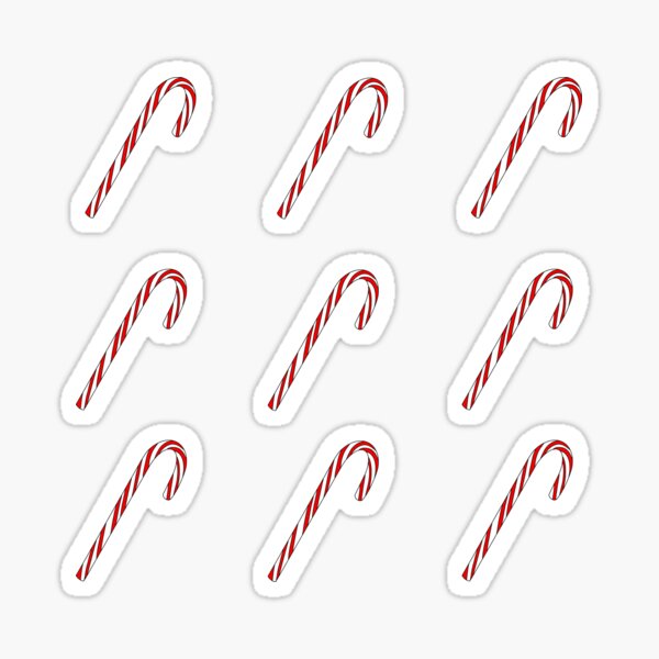 "Candy cane sticker pack" Sticker by vanessa1012 | Redbubble