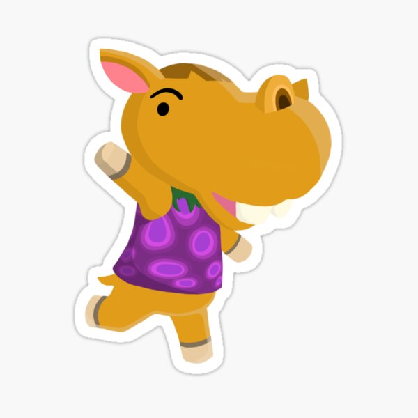 "Bubbles ACNH Sticker" Sticker for Sale by kikapup | Redbubble