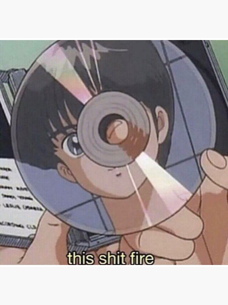 This shit fire”" Sticker for Sale by hannahblannana | Redbubble