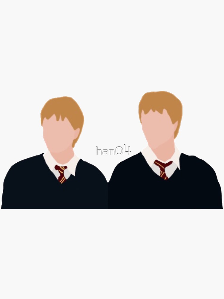 "weasley twins" Sticker by han04 | Redbubble