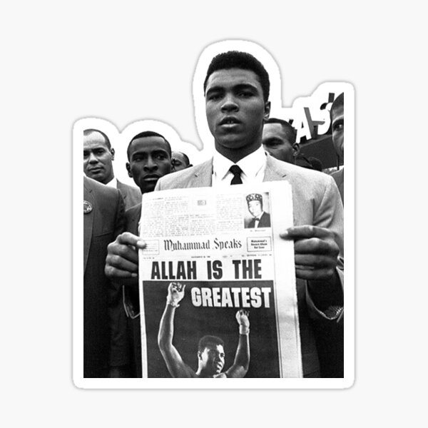 "muhammad ali" Sticker by amirahans | Redbubble
