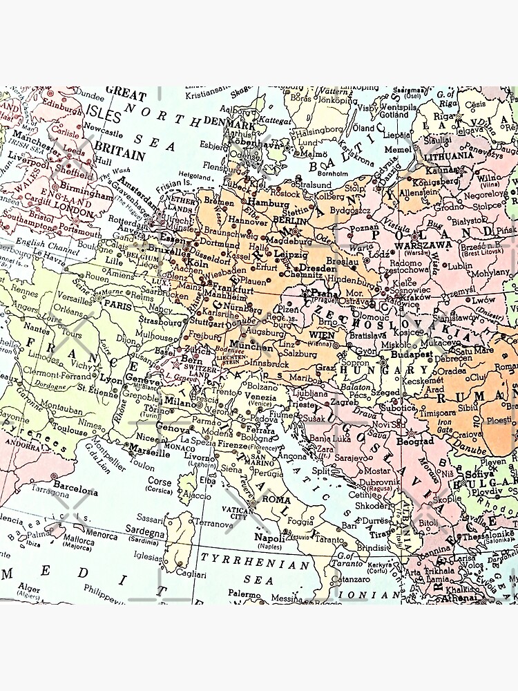 "1938 Europe map" Art Print by inourgardentoo | Redbubble
