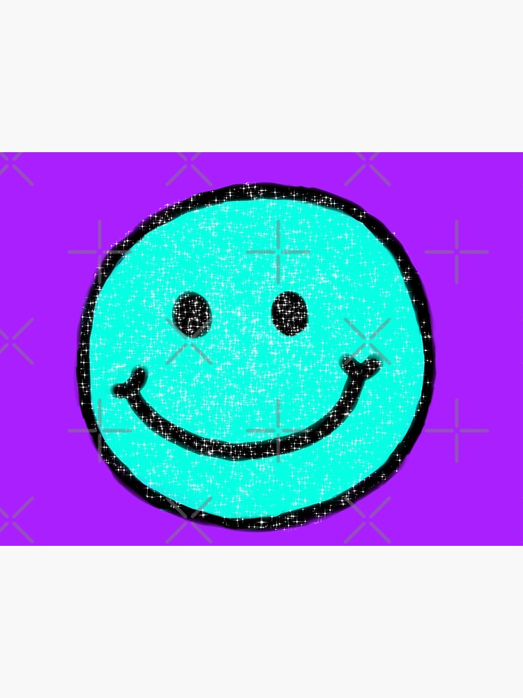 "aqua smiley face" Poster for Sale by jeiddesigns | Redbubble