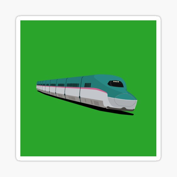 "Shinkansen E5 Series Bullet Train- Tokyo, Japan" Sticker by JonesyDave ...