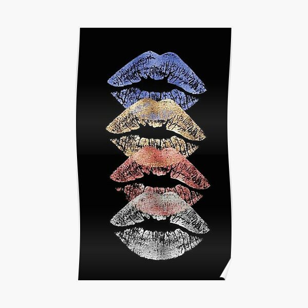 "Lip posters" Poster by LatestTrends123 | Redbubble