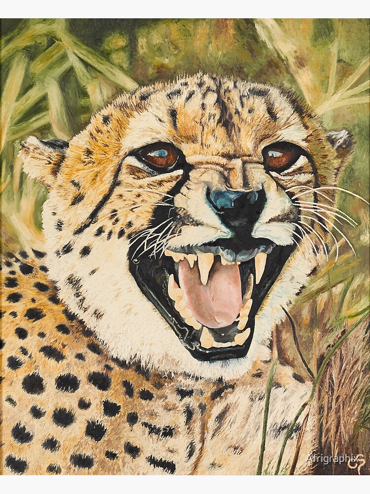 "Cheetah Teeth" Poster by Afrigraphix | Redbubble
