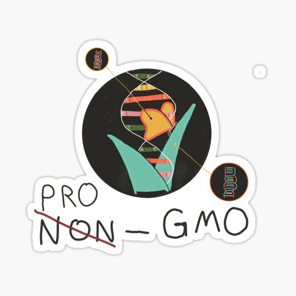 "PRO GMO" Sticker for Sale by LartistM | Redbubble