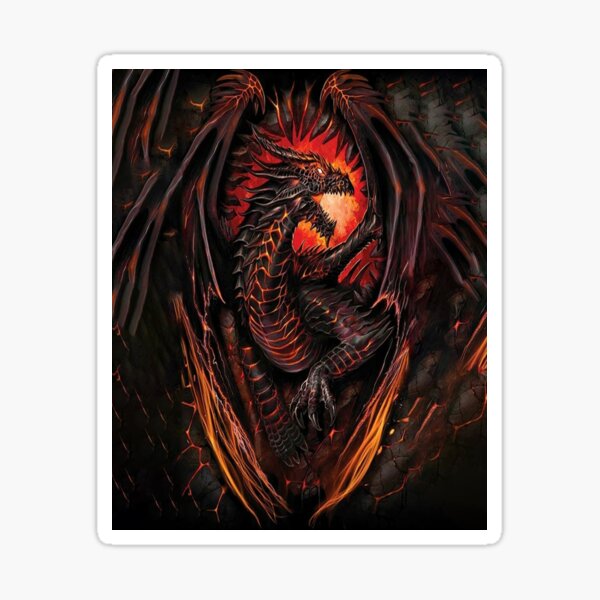 "Fire Dragon" Sticker for Sale by MirandaNa | Redbubble