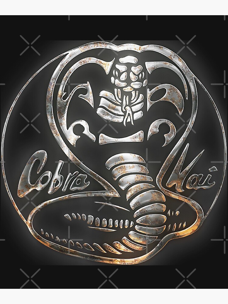 Lámina fotográfica «Gráfico del logotipo de la serpiente Cobra Kai Rusted Sl» de PanXuegang ...