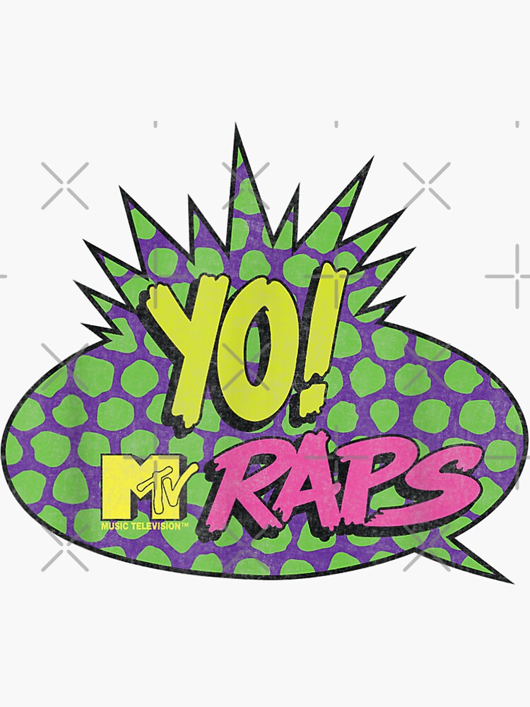 "Yo MTV Raps Classic Logo Design " Sticker for Sale by PanXuegang ...