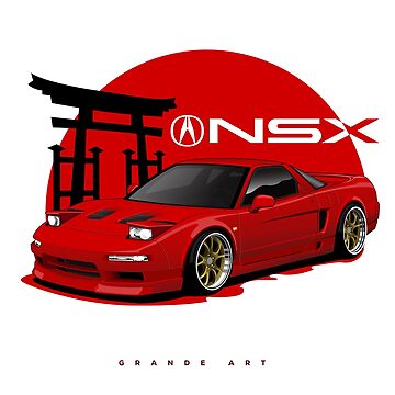 "Honda / Acura NSX." Framed Art Print for Sale by -GrandeArt- | Redbubble