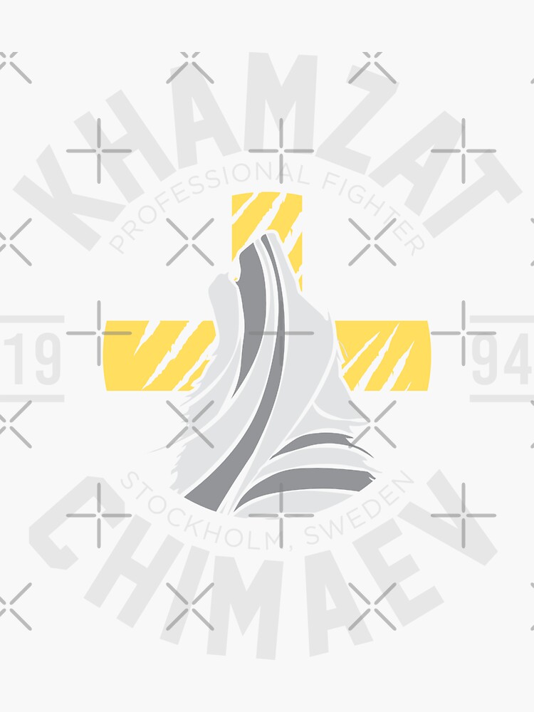 "Khamzat Chimaev" Sticker by Infectee-US | Redbubble
