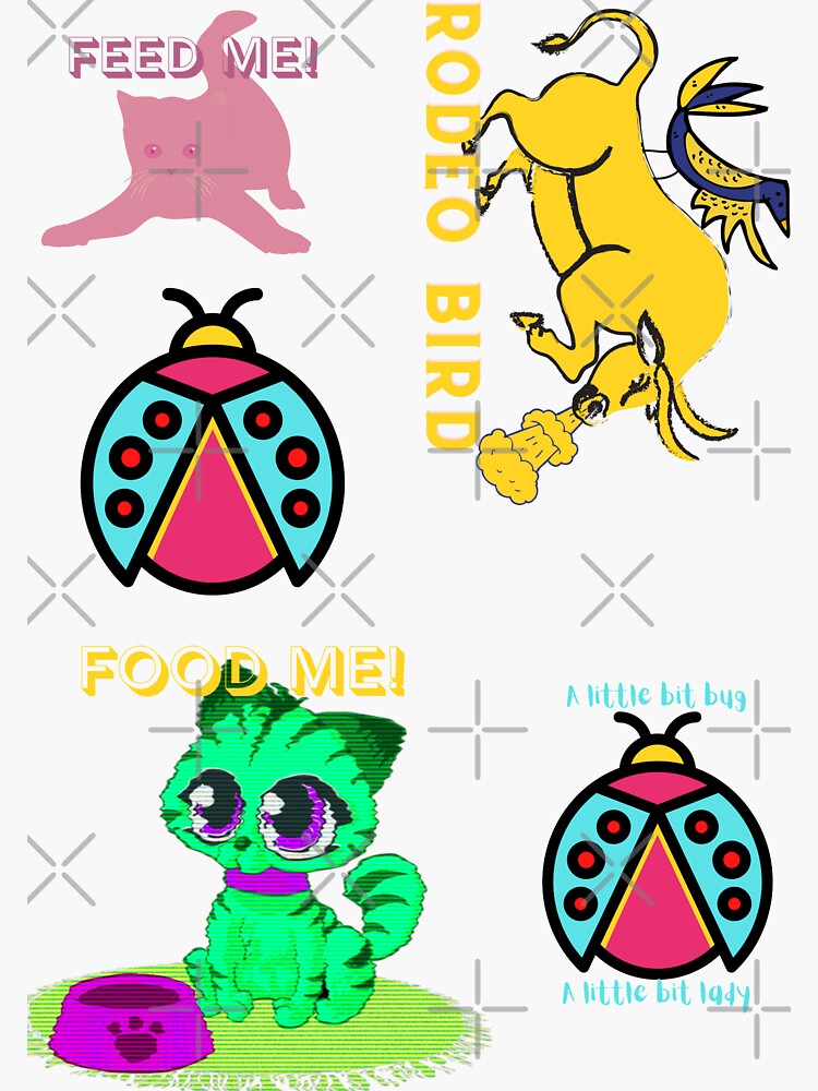 "Rodeo bird" Sticker for Sale by MegDeRoyale | Redbubble