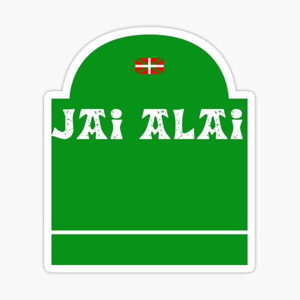 "Jai alai" Sticker for Sale by Neriius | Redbubble