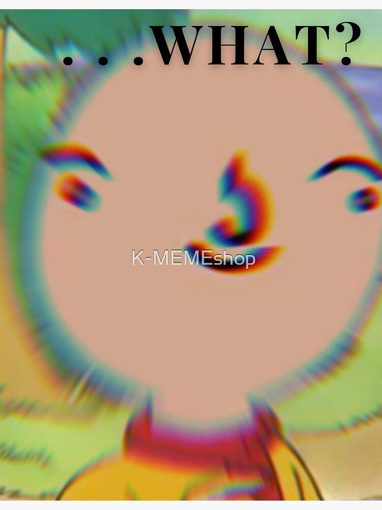 what? meme" Sticker for Sale by K-MEMEshop | Redbubble