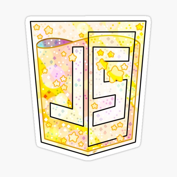 "Javascript logo cristal design" Sticker for Sale by Canzeur | Redbubble