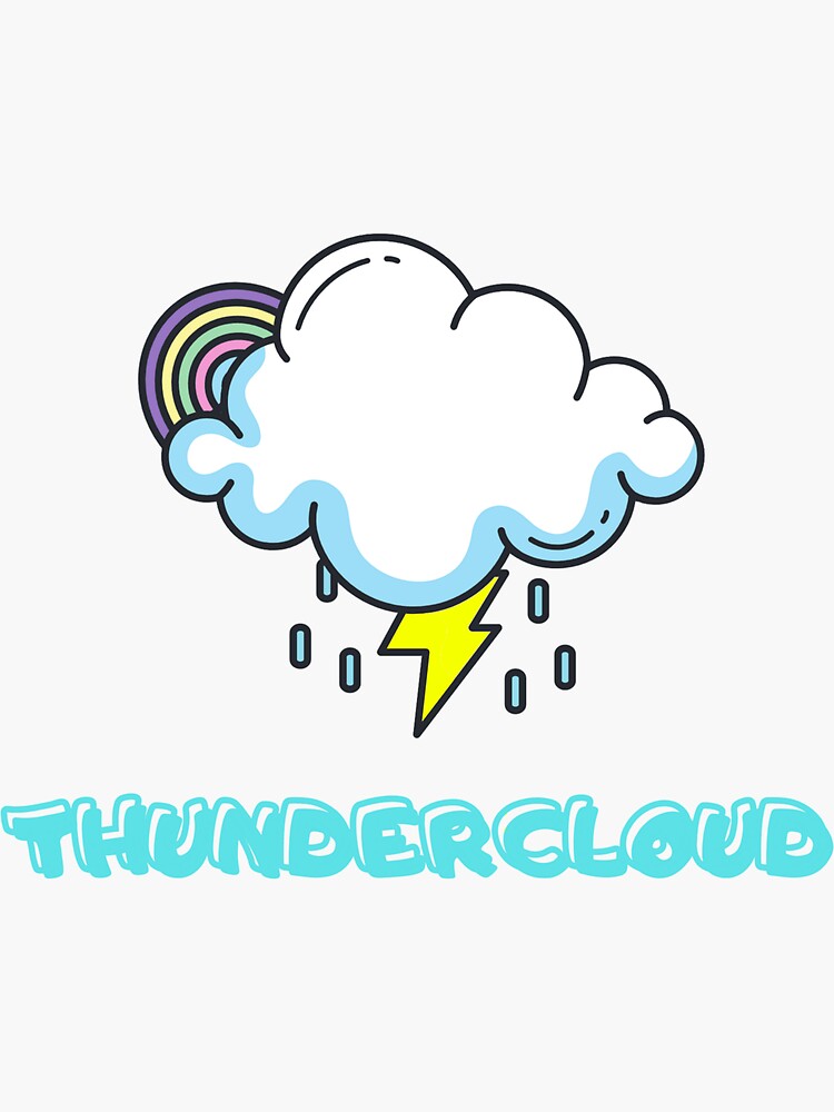 "Thundercloud" Sticker by SebastianXif | Redbubble