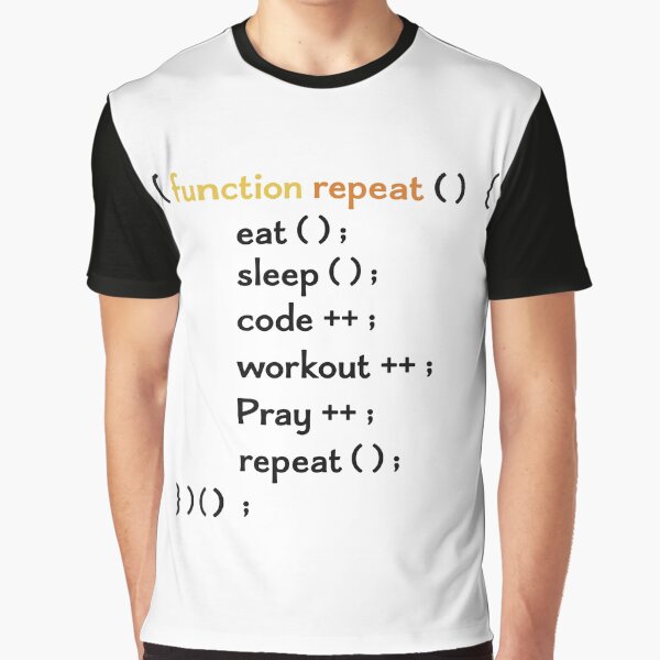 "Funny Computer Science coding Eat Sleep Code / funny coding function / coding gift idea ...