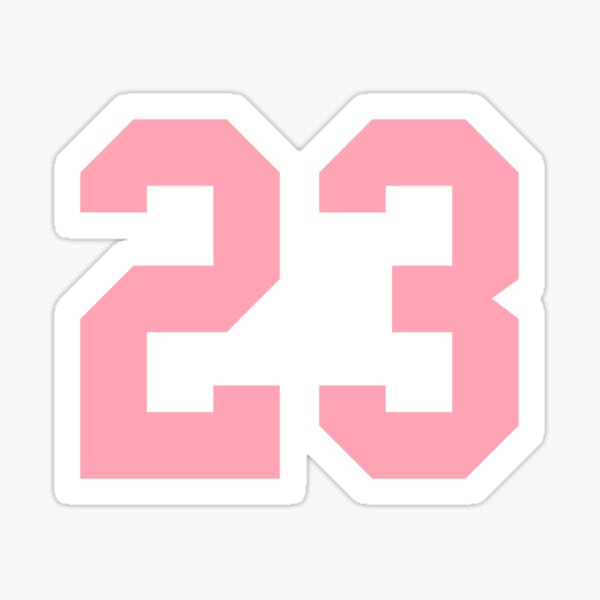 "23 Number Twenty Three Girls Jersey" Sticker for Sale by elhefe ...