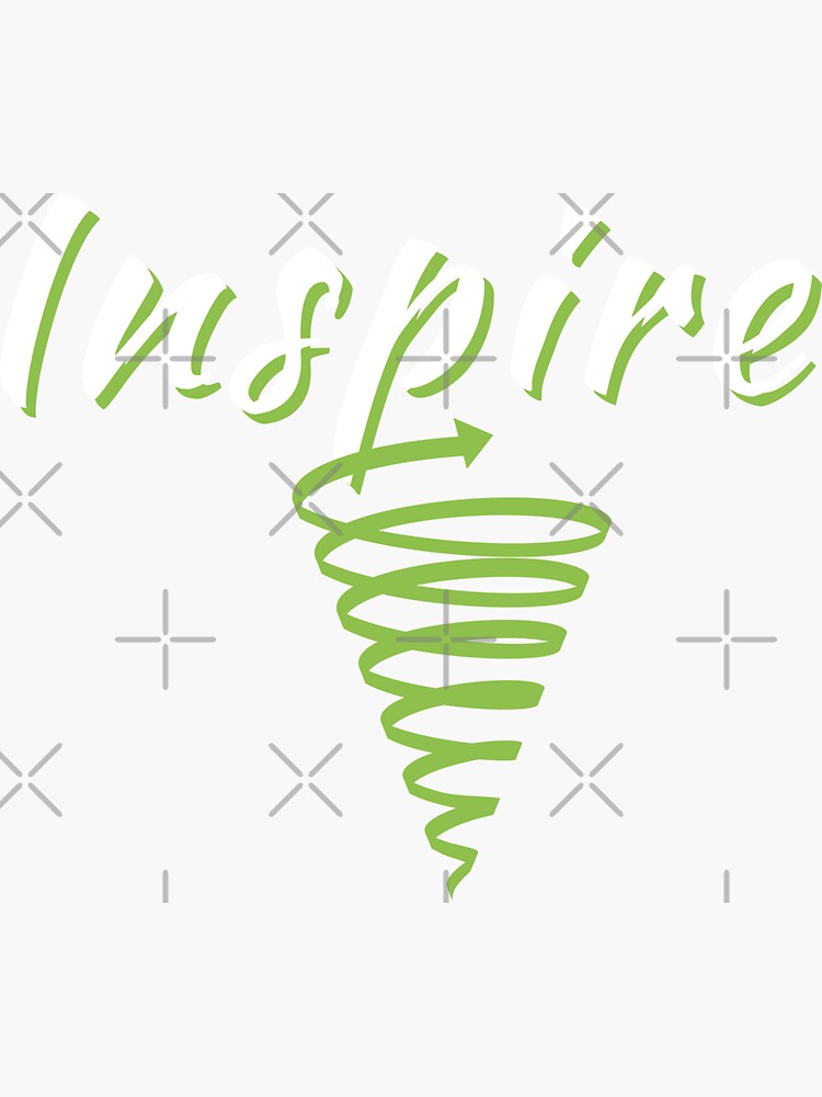 " One word "Inspire" Inspirational Quotes" Sticker for Sale by Mahe2325 ...