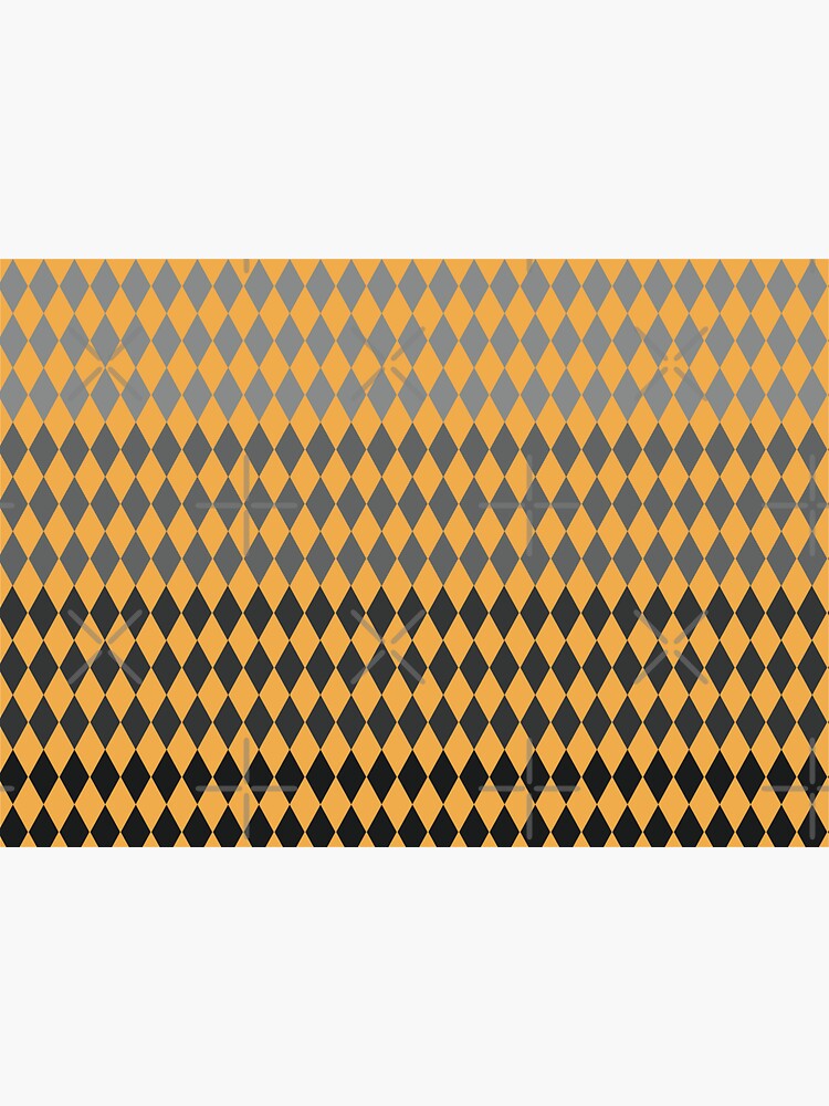 "grayscale diamond pattern on golden background" Sticker for Sale by ...